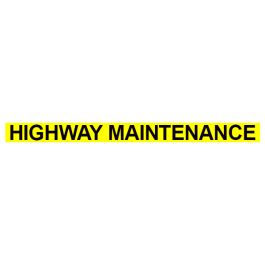 Highway Maintenance Text Small 70mm | Victory Design